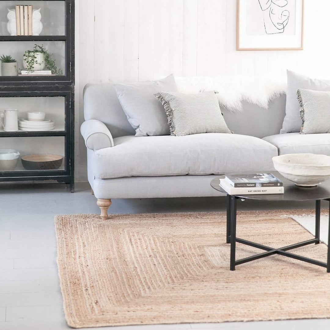 100% natural Jute Lotta Rug : Jord Home Natural Scandi Rugs